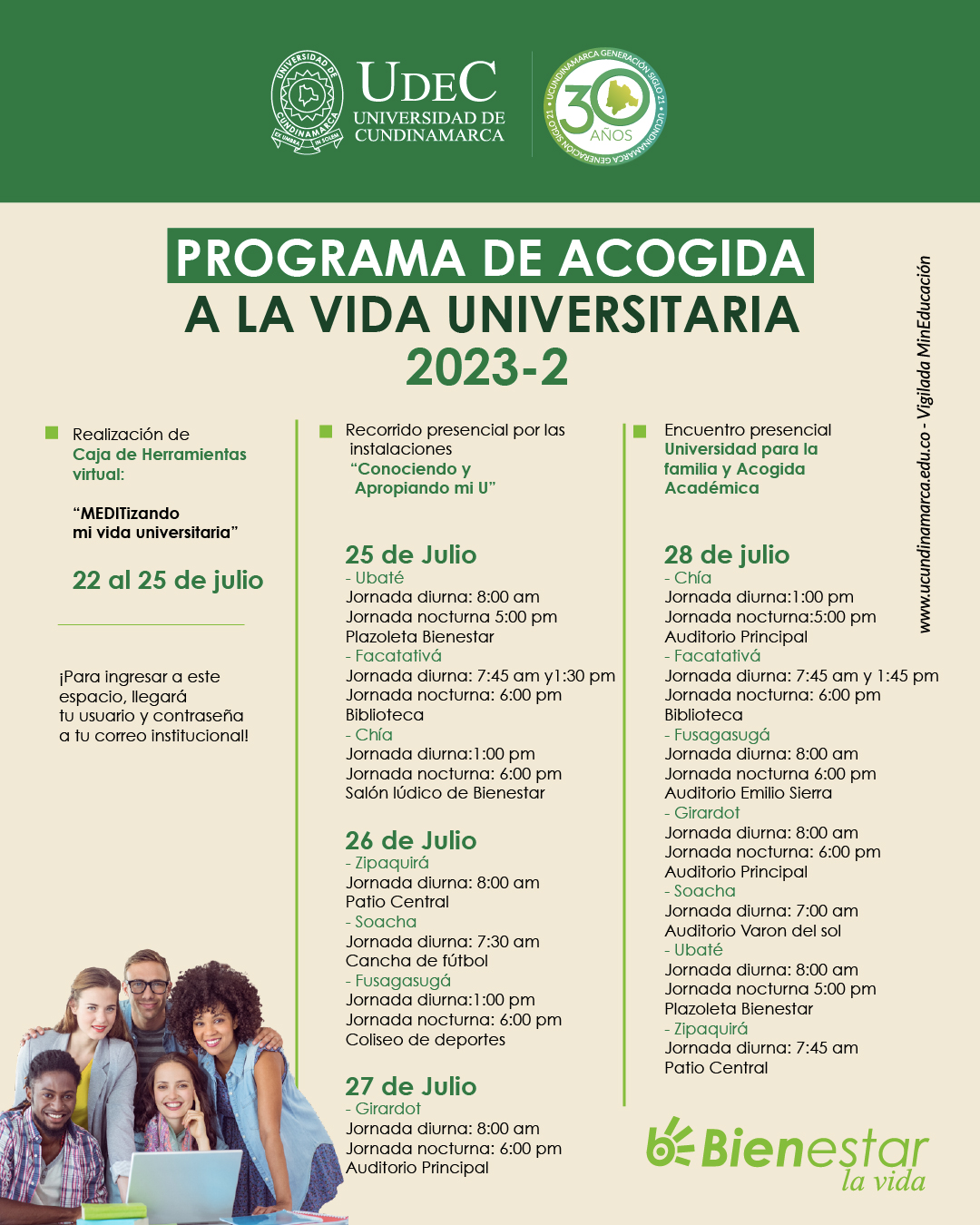 Programa de acogida a la vida universitaria